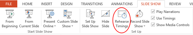 Rehearsing Timings In PowerPoint Technology Support Services